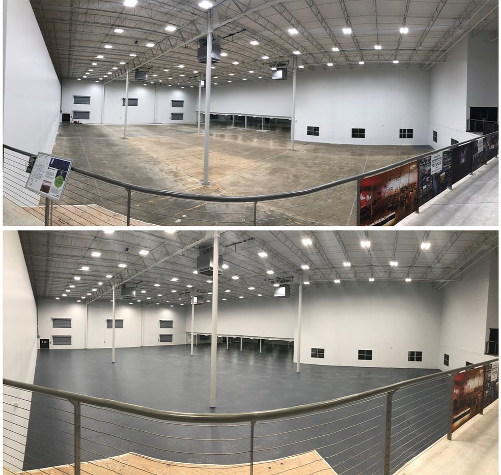 Spooky Nook's Olympic Hall Flooring Gets A Makeover